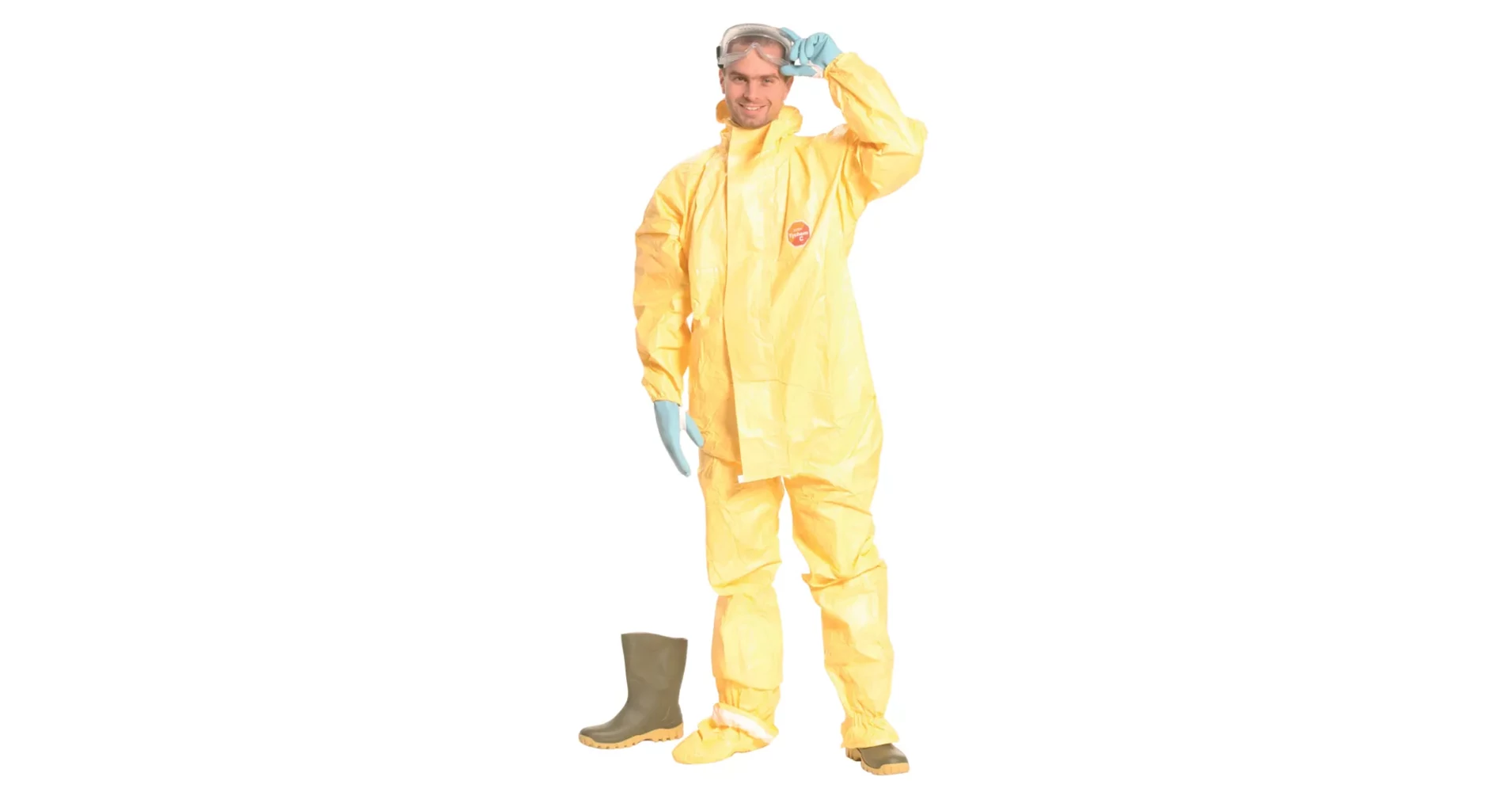 Dupont Tychem 2000 C Vegyszerálló védőoverál zoknival