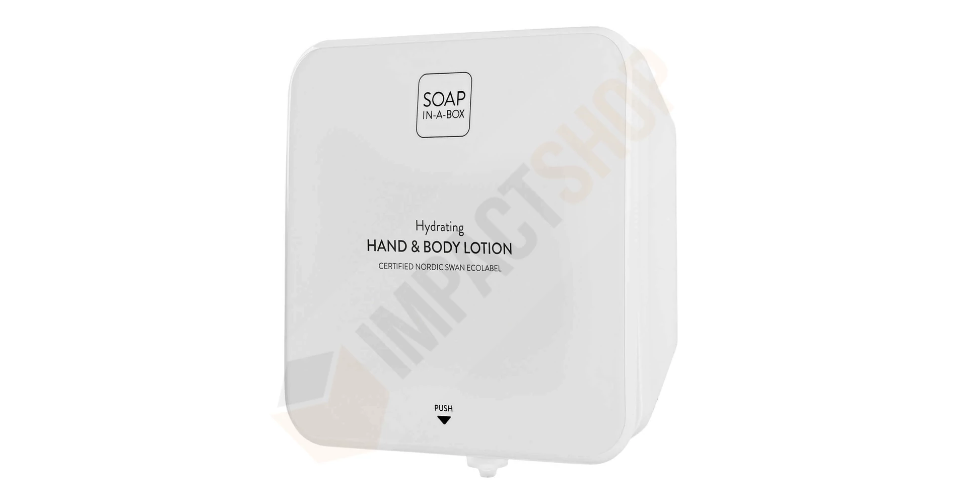 SOAP IN-A-BOX fényes fehér kéz- és testápoló adagoló